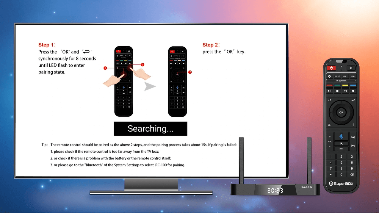 How to Pair the SuperBox Remote to the Android TV Box? - SuperBox S6 ...